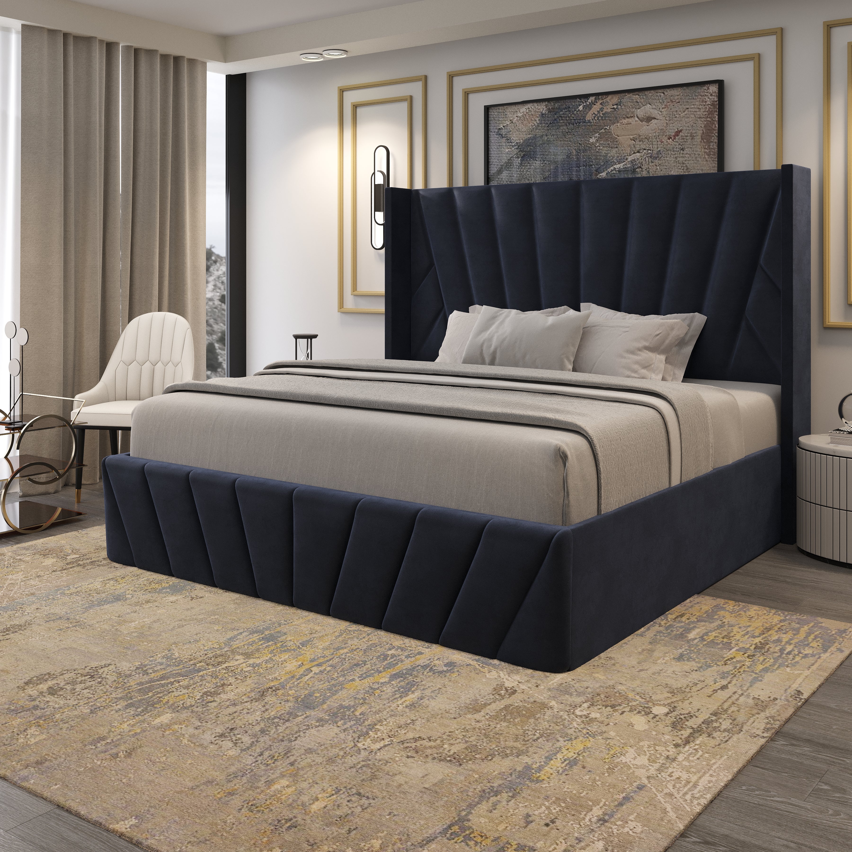 Serene Ivory Velvet Lift Top Bed Luxurious Functional Shop Now Cozy Furniture Lifestyle